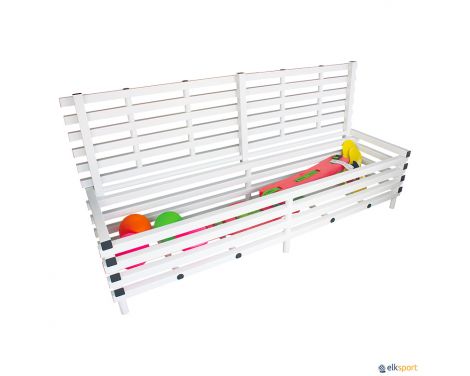 Banco vestuario para piscina con almacenamiento | Elk Sport